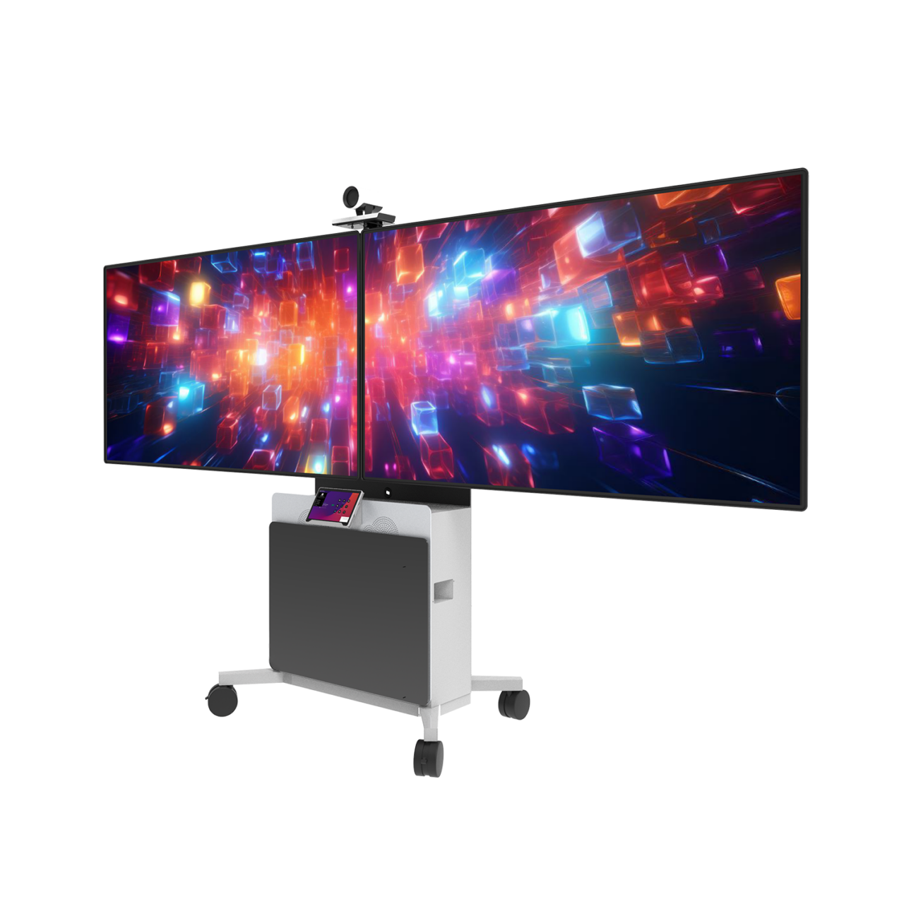 ELT-2100L Mobile Cart for Dual 82" Displays | Avteq